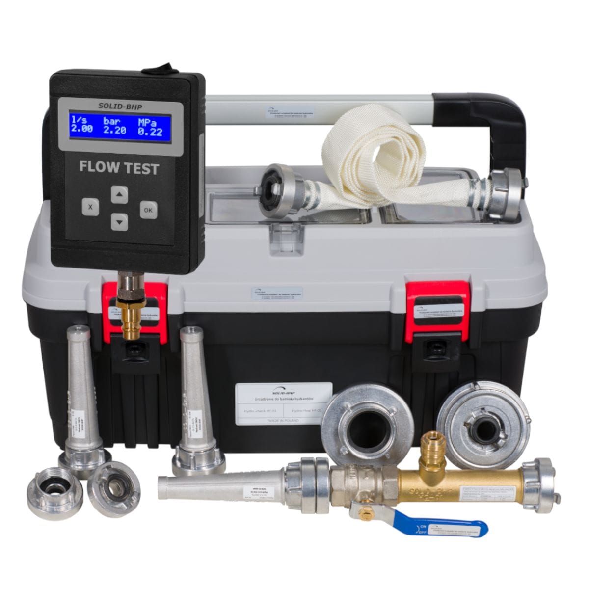 Elektroniczne urządzenie do badania hydrantów wewnętrznych Hydro-check ...